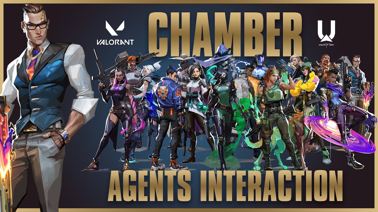 New Agent CHAMBER Interaction with Agents | Voice lines | Valorant ...