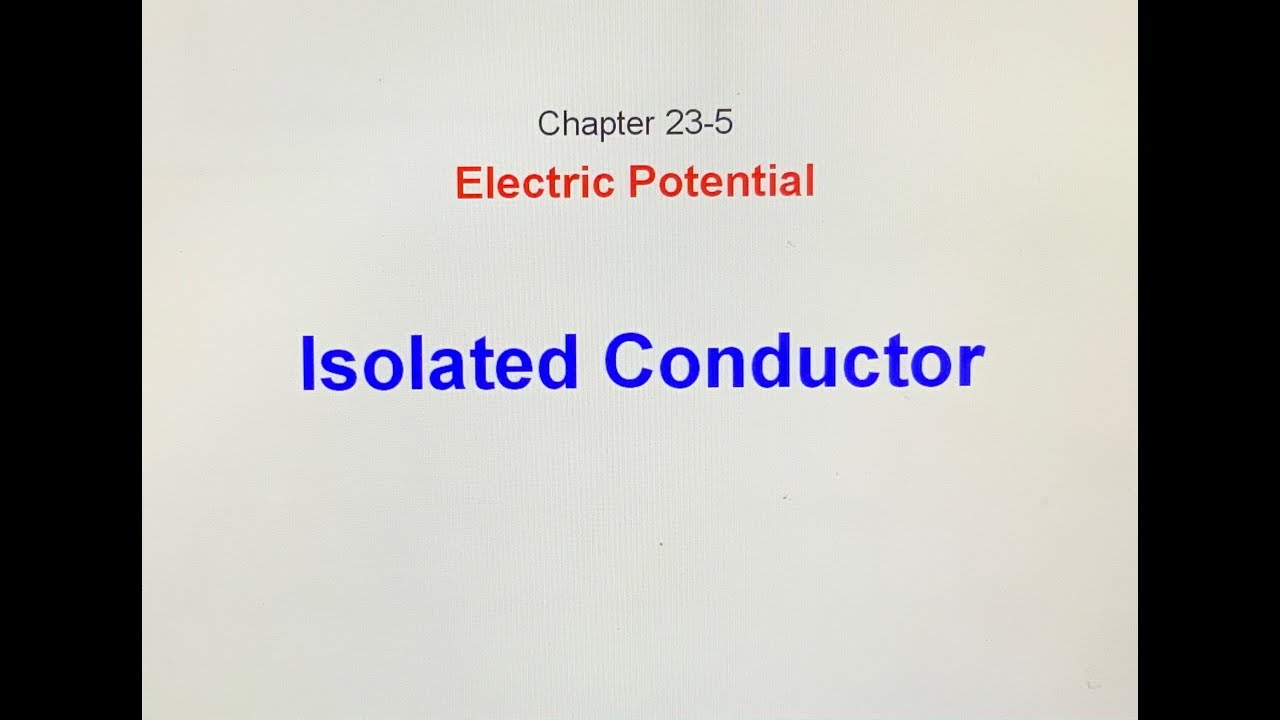 1235 Isolated Conductor - YouTube