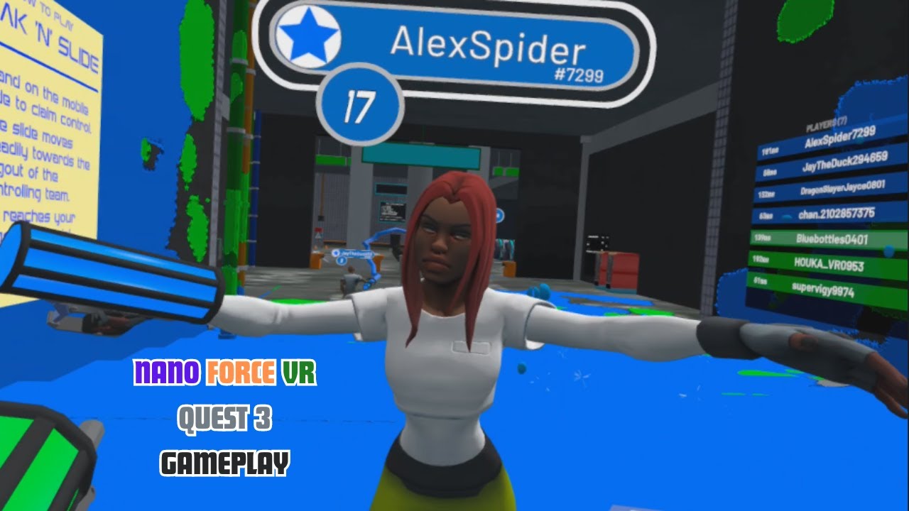 🟨🟩🟦BlueBottles🟦🟩🟨Playing Nano Force VR. Quest 3 Gameplay💙FREE GAME. 🫡 ...