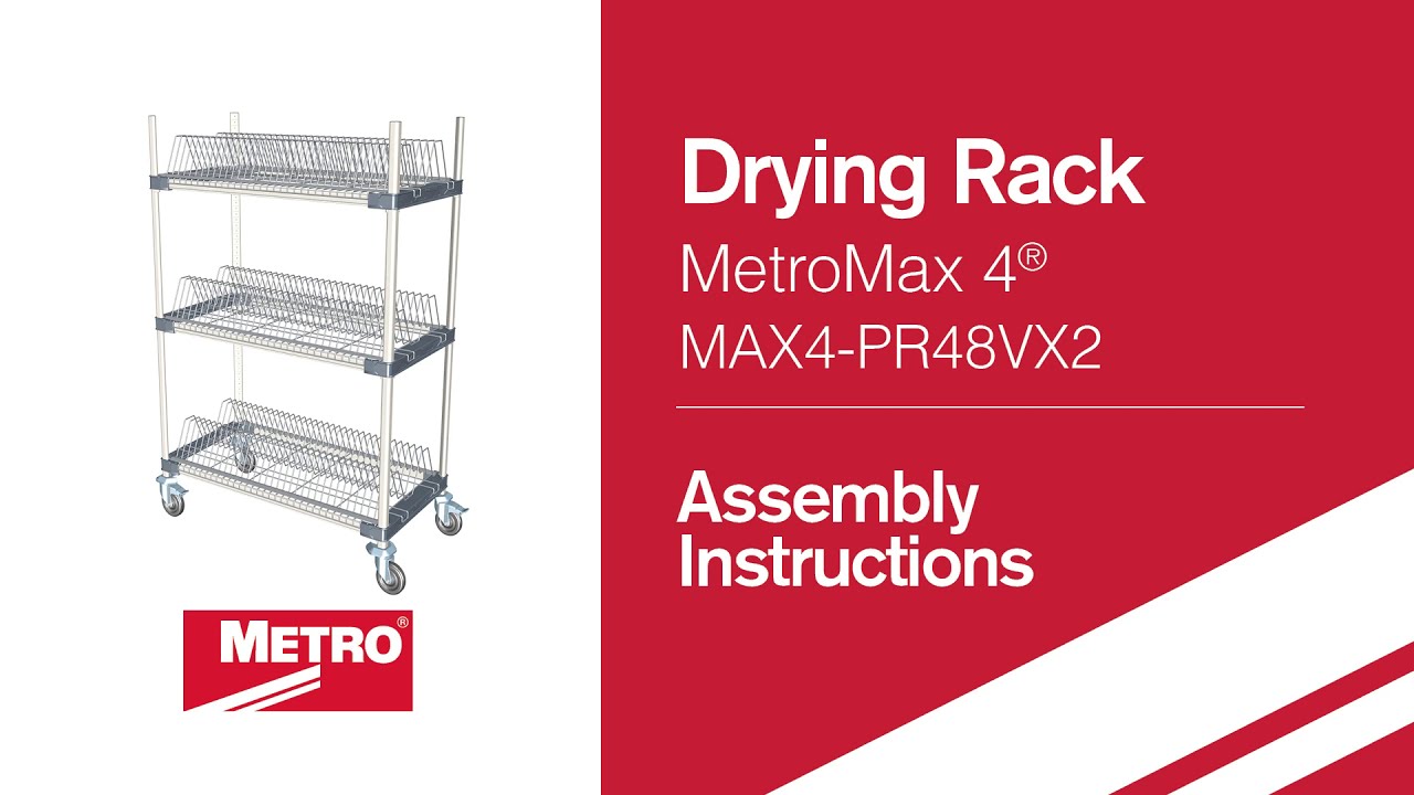 Assembly - MetroMax 4 Drying Rack (PR48VX2) - YouTube