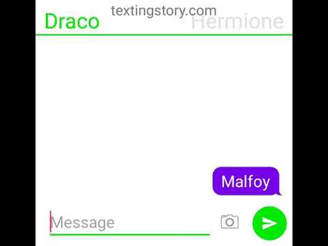 Dramione Story Part 1 - Harry Potter Texting Story - YouTube
