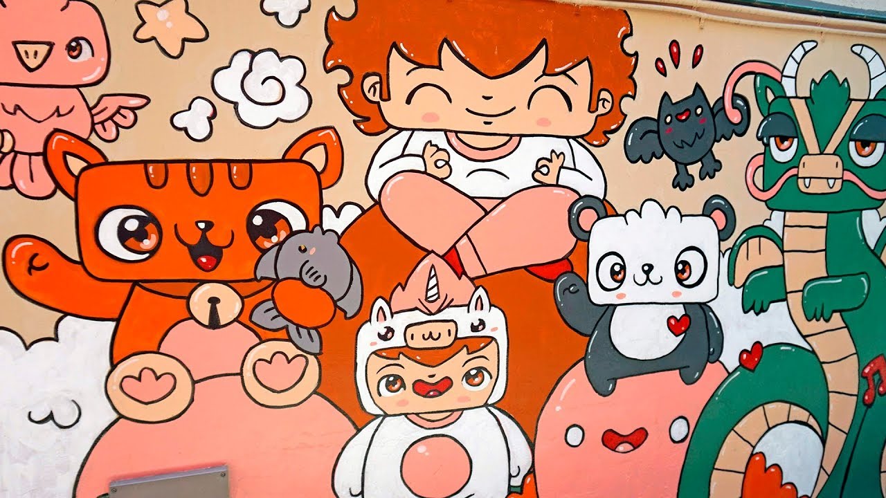 How To Draw Kawaii Japan - Cat, panda and unicorn boy - Doodles by ...