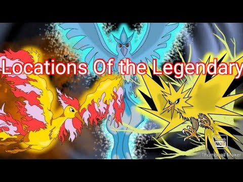 3 legendary Birds Location in (Pokemon Fire Red) - YouTube