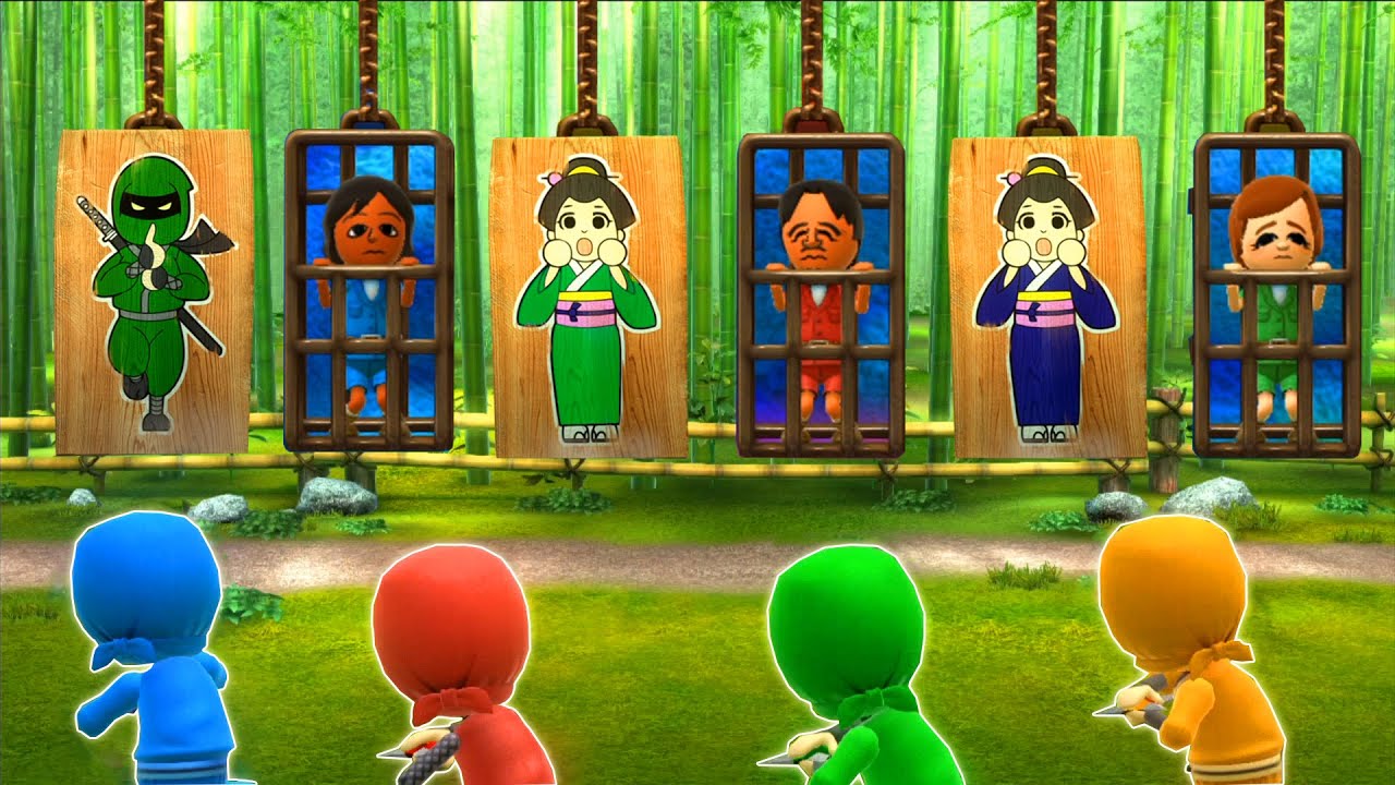 Wii Party U Minigames - Haru Vs Jianjun Vs Susie Vs Yuya (Master ...