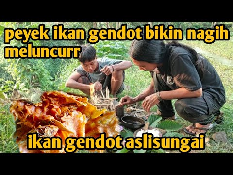 PEYEK IKAN GENDOT ASLI SUNGAI KECIL HASILNYA MELIMPAH - YouTube