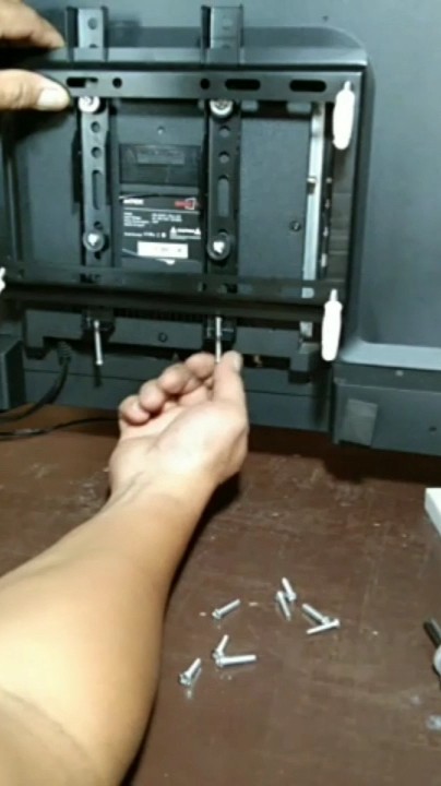 TV WALL MOUNT Bracket installation - YouTube
