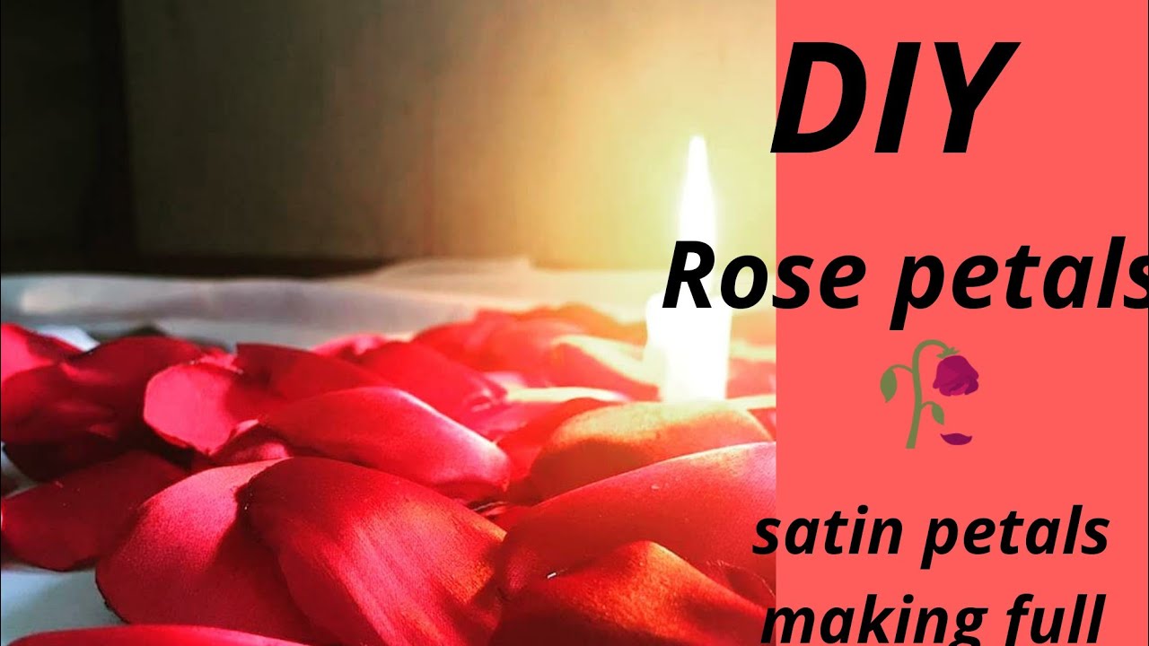 DIY Rose petals making full tutorial/ Easy and perfect - YouTube