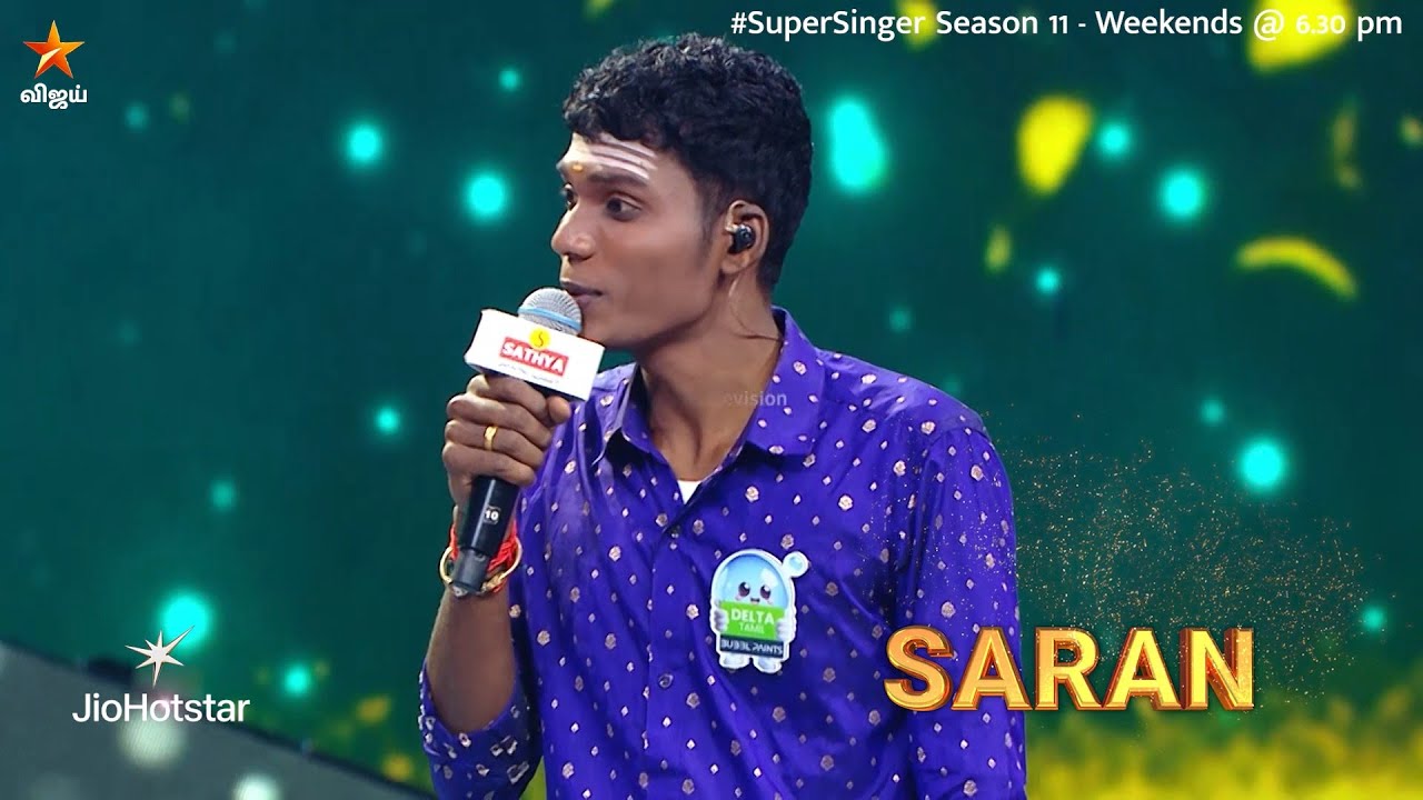 Glimpse of Antha Nilava Thaan Song by #Saran🔥 | Super Singer Season 11 ...