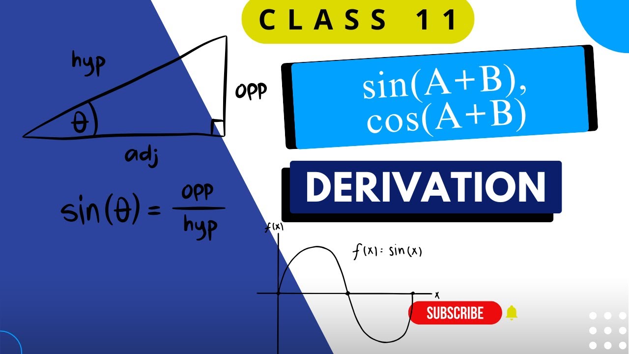 Sum and Difference Formula | sin ( A+B ) = sinA cosB + cosA sinB - YouTube