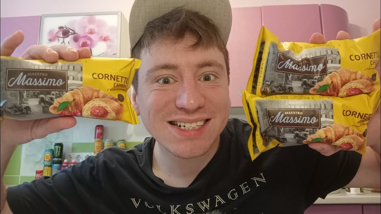 Мукбанг Реакція На Їду Три Круасани З Вишневою Начинкою Maestro Massimo ...