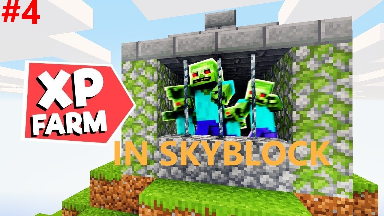 CONSTRUCTING THE BIGGEST XP FARM IN SKYBLOCK | MINECRAFT SKYBLOCK ...