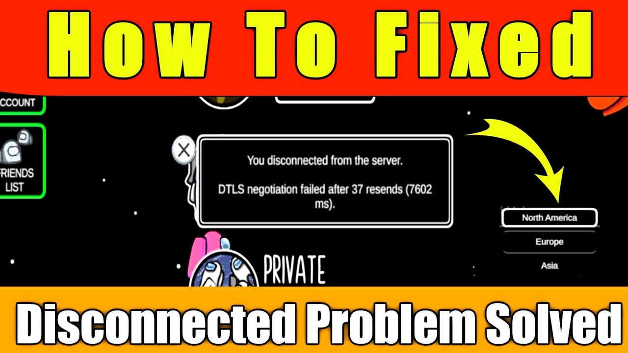 Among Us everytime Best Server 2023 Fixed || Disconnected Problem ...