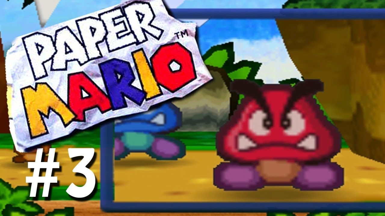 Let's Play Paper Mario (Blind) - part 3 - Derpy goombas! - YouTube