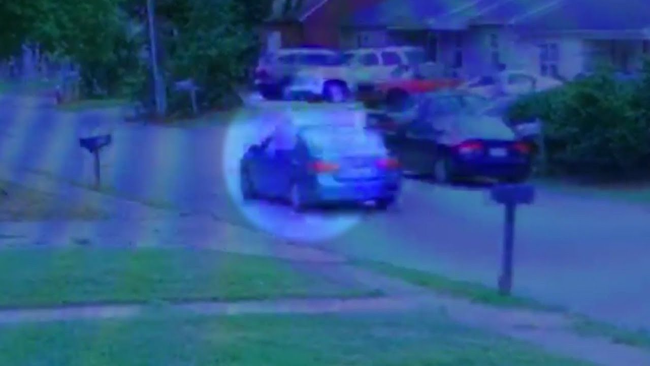 Surveillance camera captures drive by shooting in High Point - YouTube
