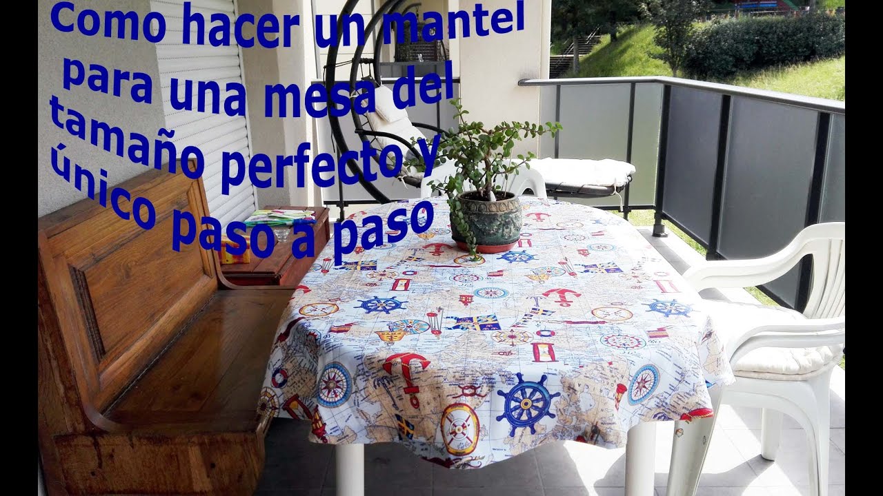 Como hacer un mantel para una mesa del tamaño perfecto y único paso a ...