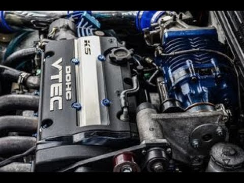 H22 Jackson Racing Supercharger Kit Install CB7 Accord - YouTube