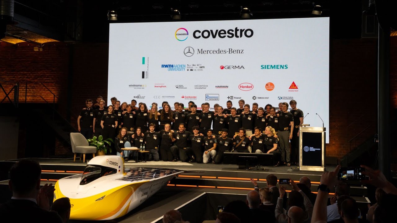 Our 2025 Solar Car Reveal in Aachen - YouTube