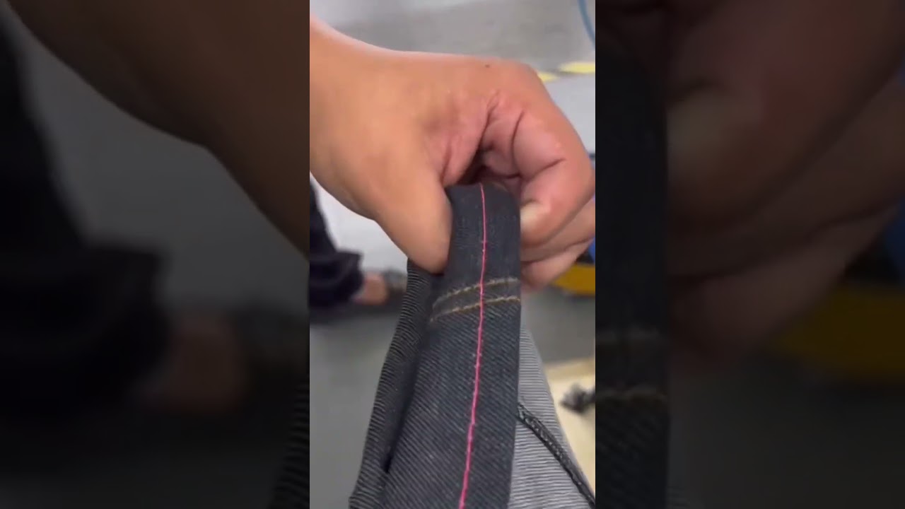 Jeans automatic bottom hemming machine testing before delivery,RAMBO RM ...