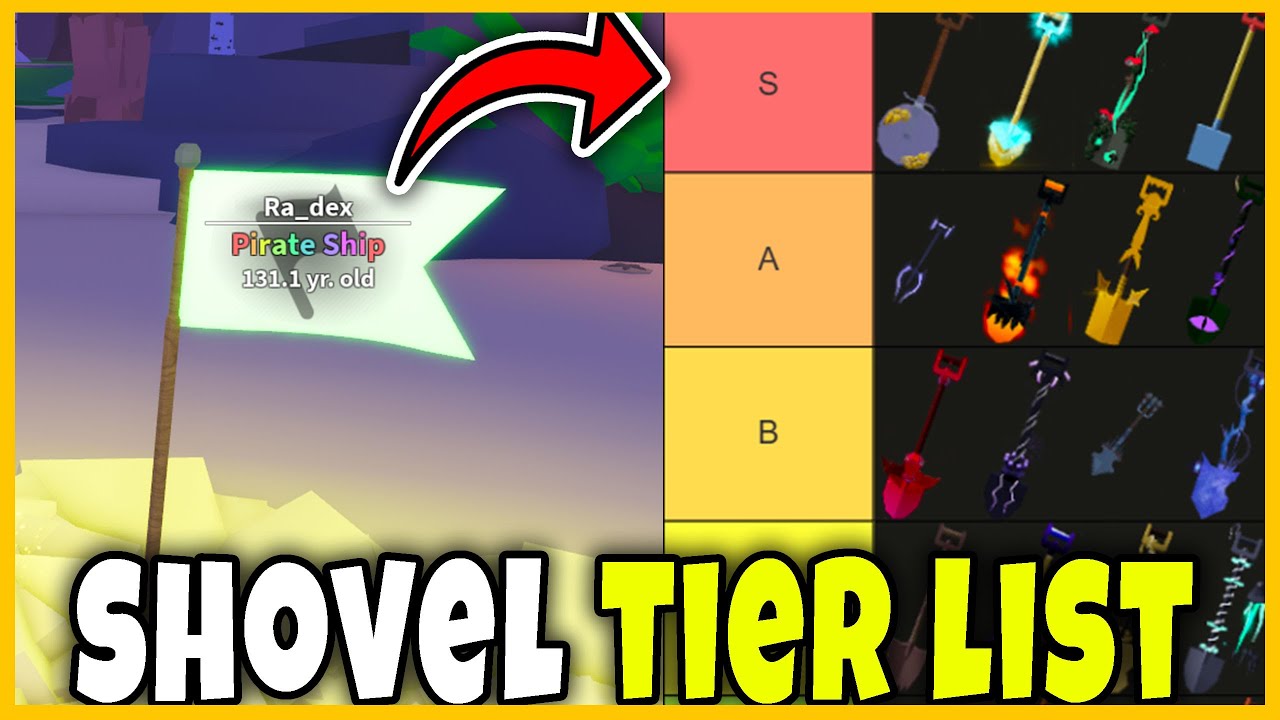 SHOVEL TIER LIST - BEST SHOVELS [DIG] - Roblox - YouTube
