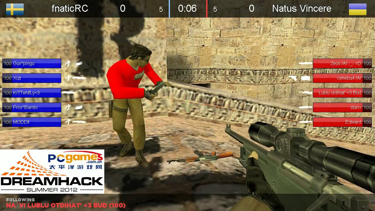 DreamHack Summer 2012 Grand Final fnatic vs. Natus Vincere map1 de_dust2 Chinese Stream VOD ...