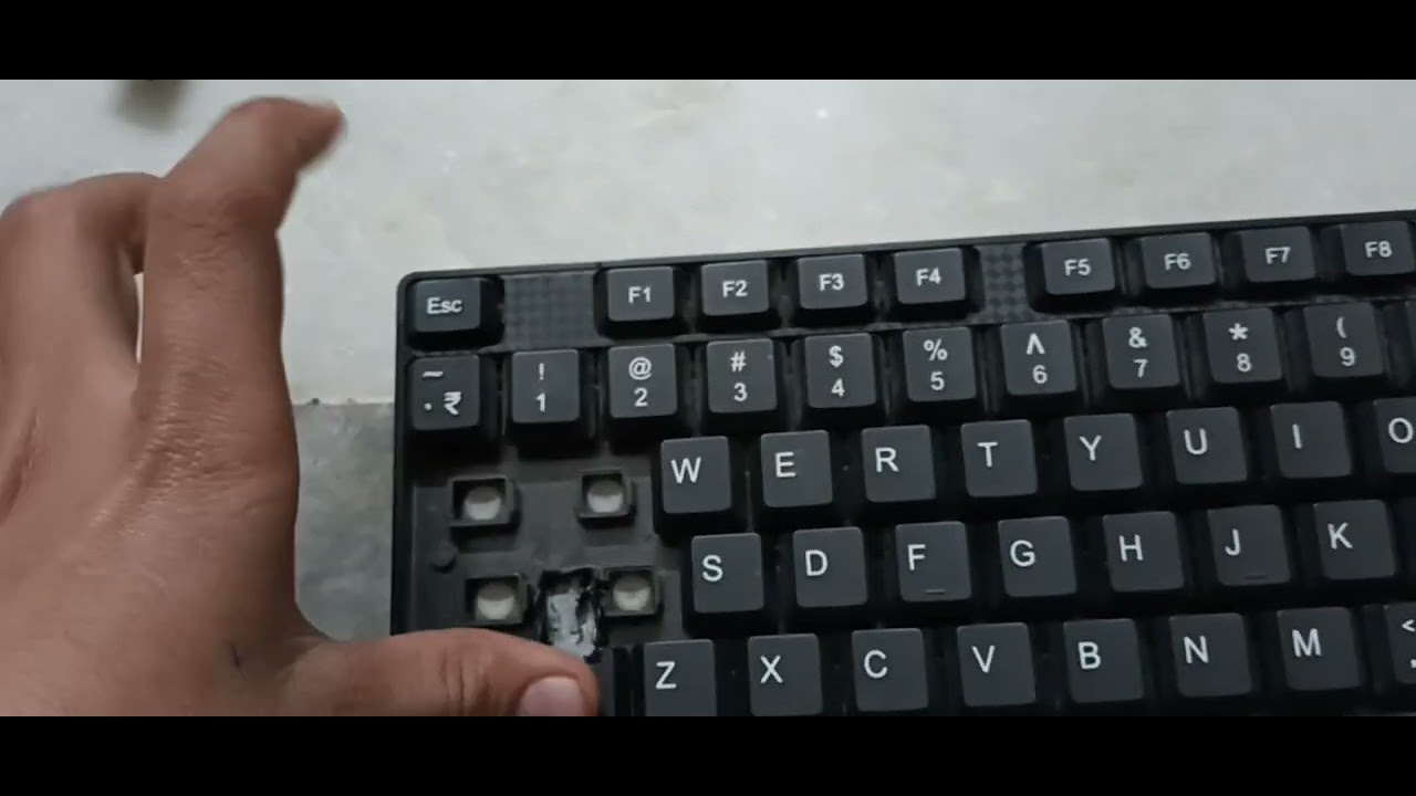 how to modified sempel keyboard into gaming keyboard under 10rs - YouTube