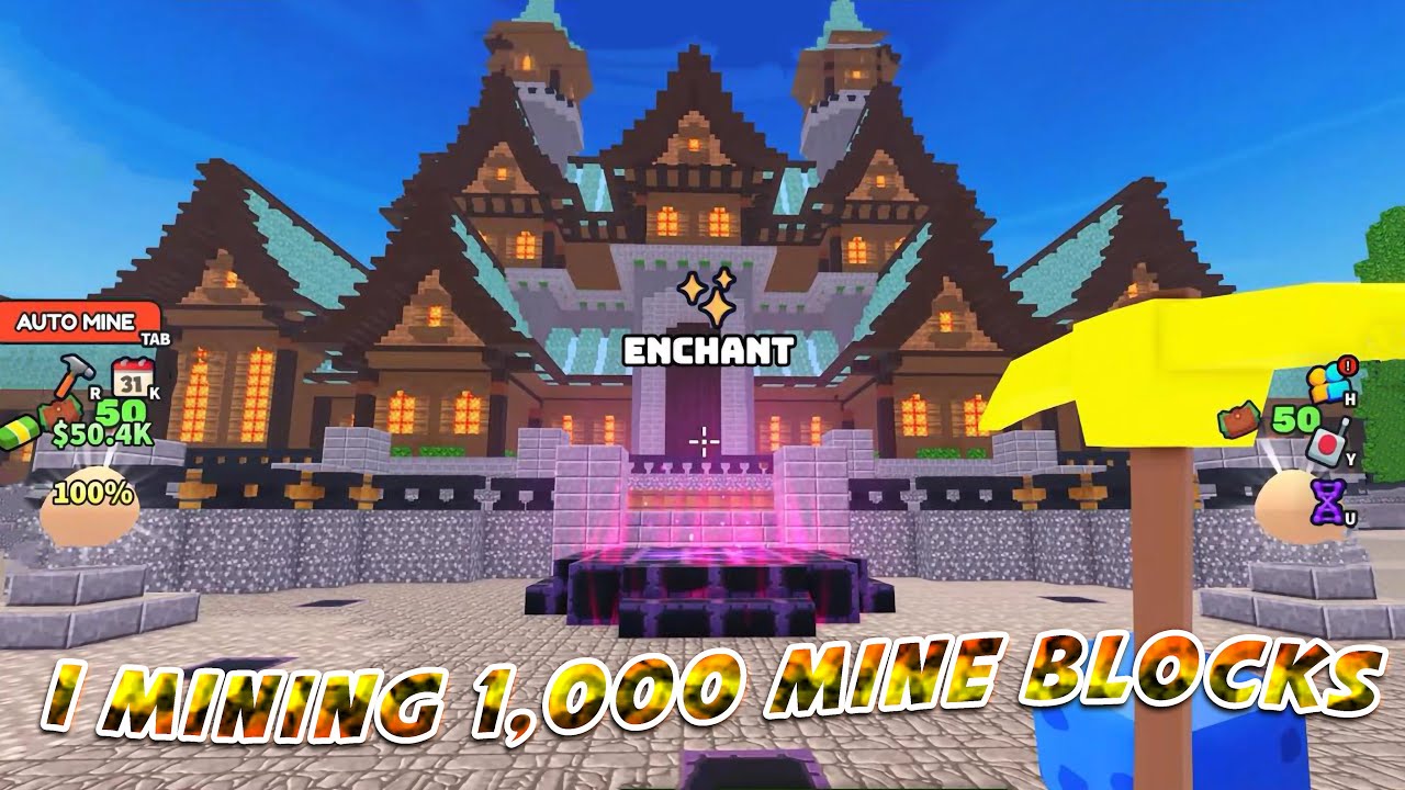 I MINING 1,000 MINE BLOCKS | PIXEL PRISON - YouTube