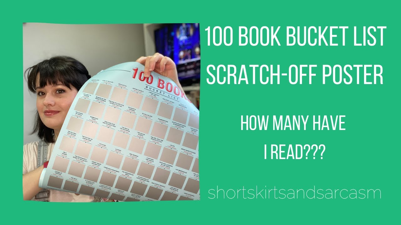 100 Books Bucket List Scratch Off Poster // How Many Have I Read? - YouTube