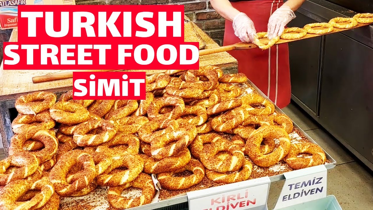 Turkey| SIMIT |delicious STREET FOOD in Istanbul | street food around ...
