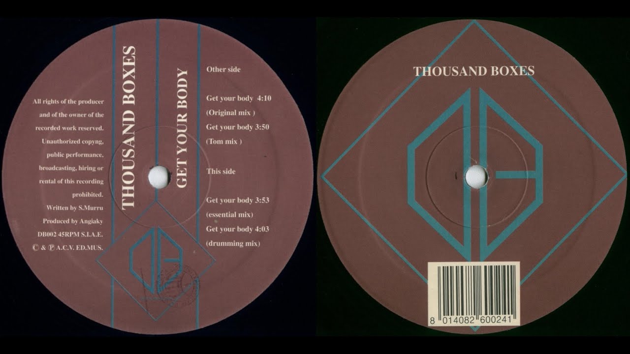 Thousand Boxes - Get Your Body (Drumming Mix) 1993 - YouTube