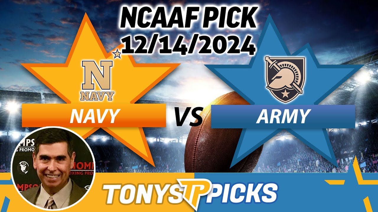Navy vs. Army Pick 12/14/24 NCAAF Week 16 Spread Pick - YouTube