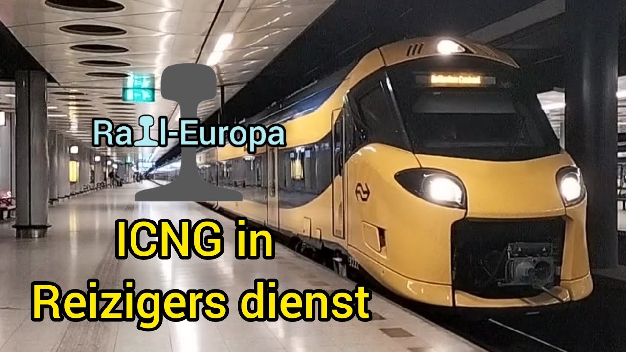 ICNG 3222 + 3133 in reizigers dienst en vertrekt als intercity direct ...