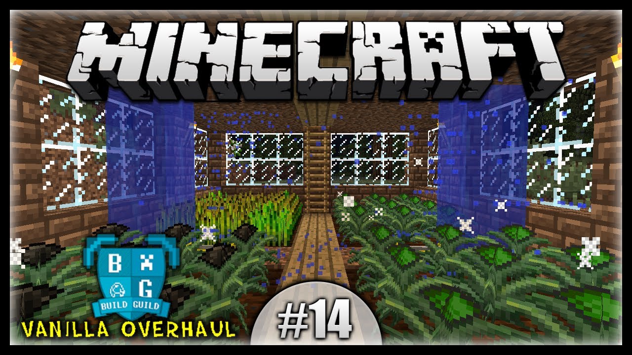 Installing Sprinklers! Growing XP Crops! || Minecraft Vanilla Overhaul ...