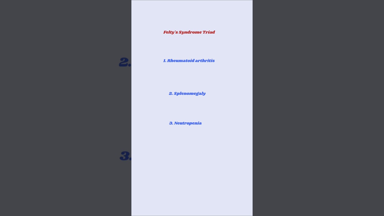 Felty's Syndrome Triad. - YouTube