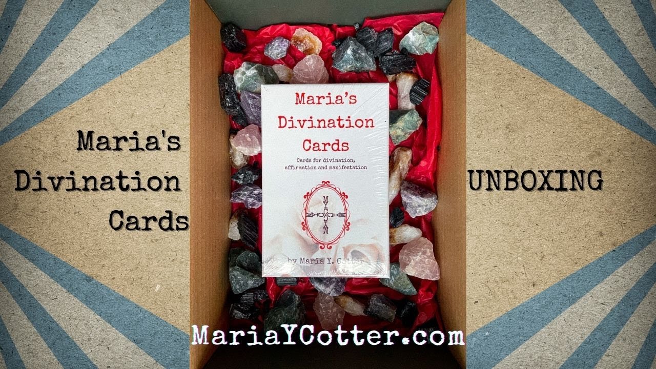 Maria's Divination Cards, UNBOXING - YouTube