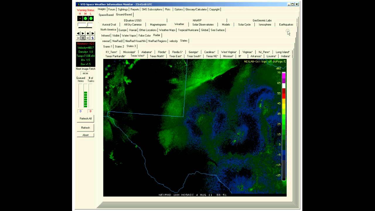 NexRad II - State of Texas West - Detail - YouTube