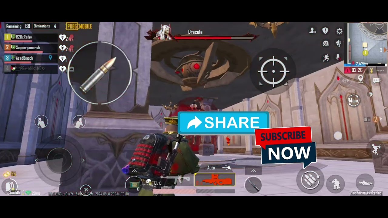Pubg Mobile Game Fight Boss - YouTube