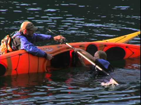 Re-entering a Sit-Inside Kayak - Part 2 - YouTube