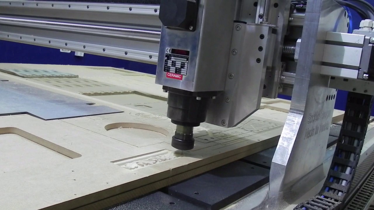 MDF 3D engraving - YouTube