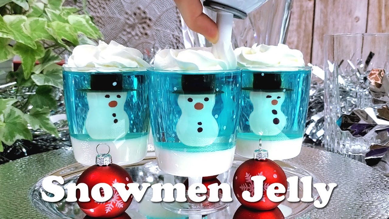 Snowmen in Jelly - Jelly Art Desserts - YouTube