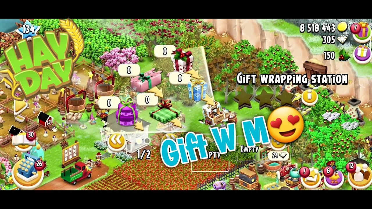 HayDay | Gift Wrapping Machine | Level 134 - YouTube