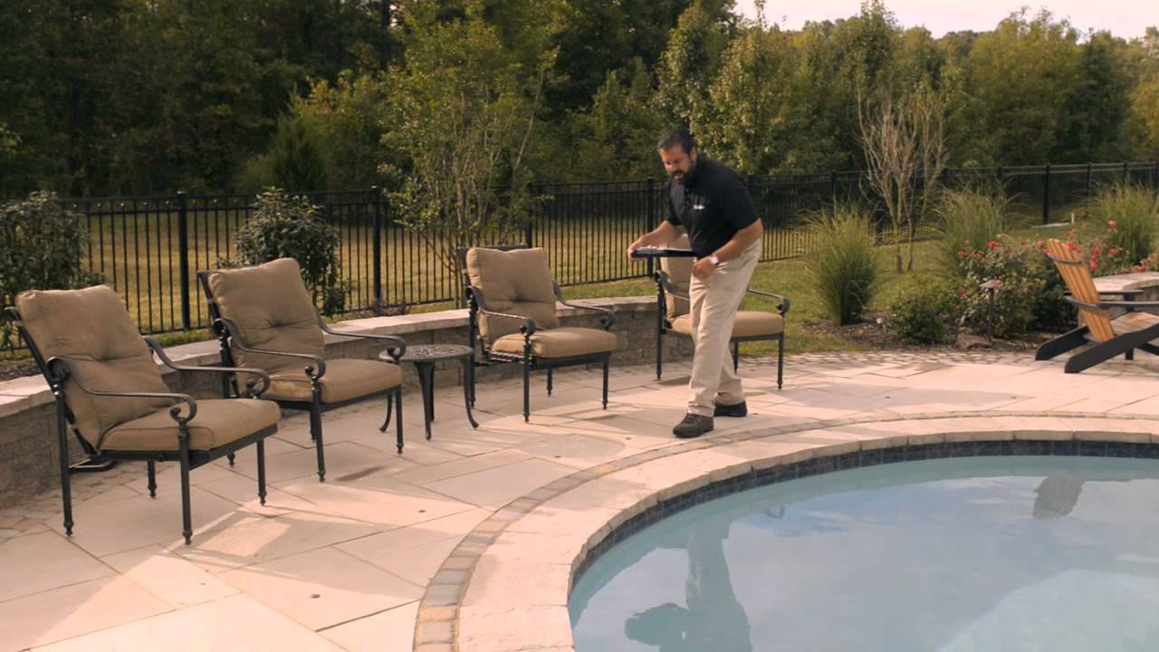 Installation Techniques on Pool Coping Transition - YouTube
