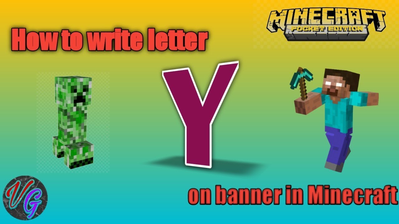 How to write letter Y on banner in Minecraft | creative video #shorts # ...