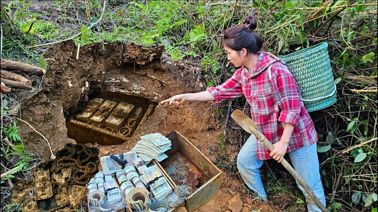 I dug up an old, rusty chest buried underground – what was inside ...