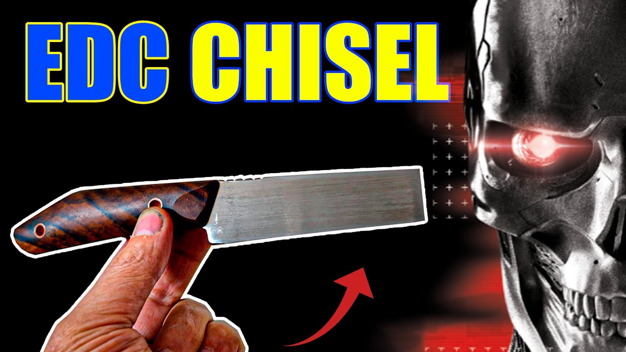 KNIFE TOOL that will HELLP out! I'm MAKING EDC CHISEL Knife For Left ...