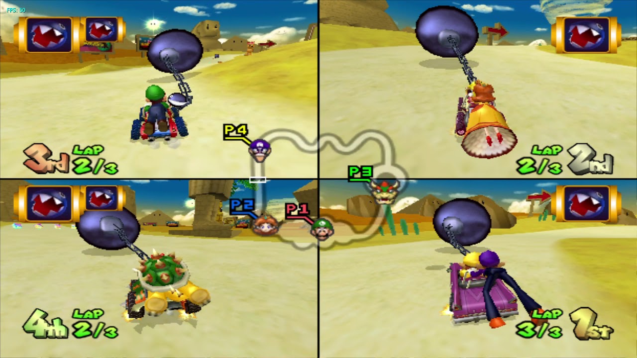 Chain Kart: Double Chomp - All Chain Chomp Tracks - YouTube