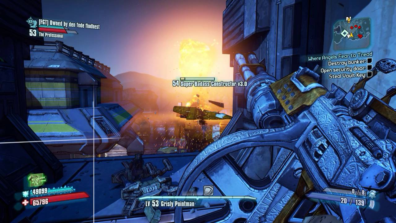 Borderlands 2 Highlights 7: Super Badass Constructor Gets Hit By Own ...