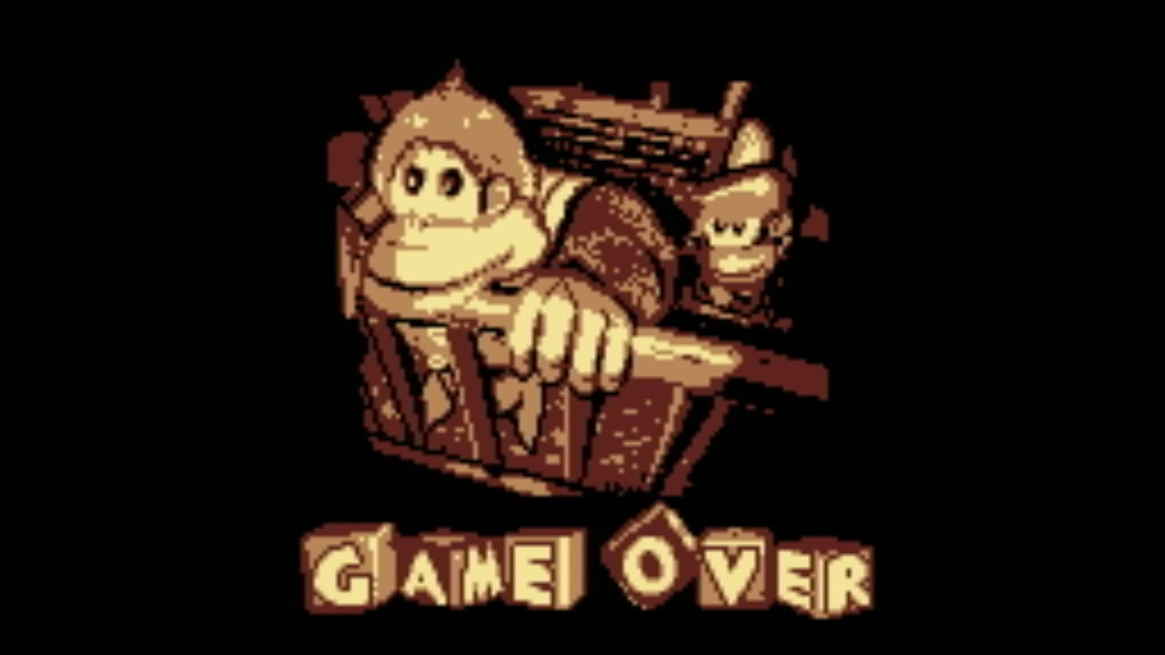 Donkey Kong Land 3 GB Game Over Screen - YouTube