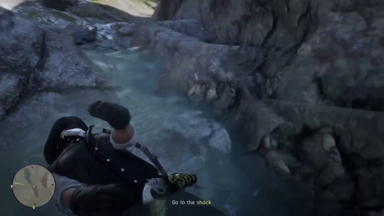 Drowning player in rdr2 - YouTube