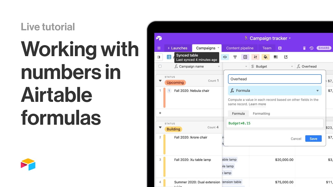 Working With Numbers In Airtable Formulas Live Tutorial YouTube Working With Numbers In Airtable Formulas Live Tutorial YouTube
