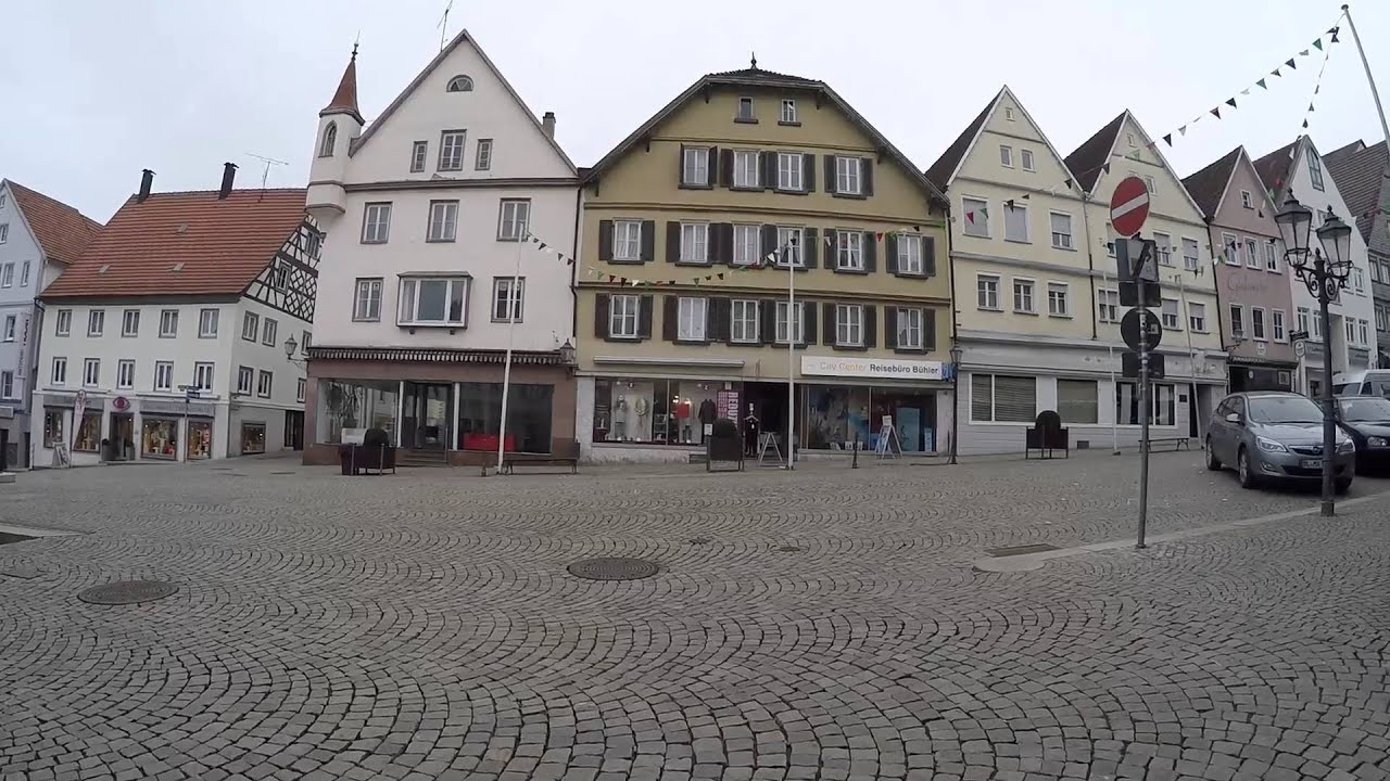 STREET VIEW: Die Altstadt von Hechingen im Zollernalbkreis in GERMANY ...